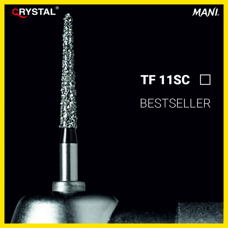 Алмазний бор TF-11SC (Taper Flat - Конусоподібний плоский кінчик). Усічений конус, ISO 173/016 ...